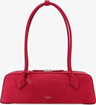 Alaia Teckel Medium suede shoulder bag - ALAIA - gender_Woman