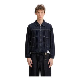 Neighborhood Gewaschene LW Denim Zip Jacke - - Jackets - Herren - Blau - L