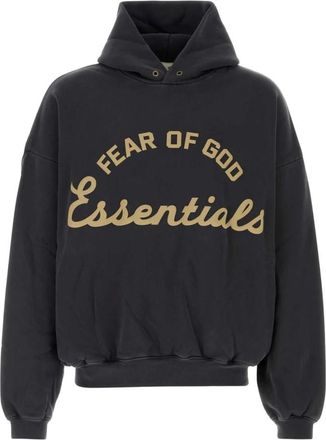 Fear of God Homme, Sweatshirts et sweats &agrave; capuche, Noir, Taille: M SweaT-shirt oversize en coton Slate