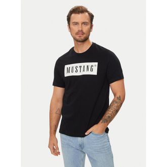 Mustang Jeans Mustang T-Shirt Austin 1014749 Schwarz Regular Fit