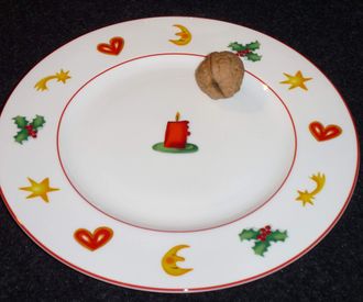 Dibbern Sonderaktion FBC Season&acute;s Greetings - Teller flach 21 cm - NEU