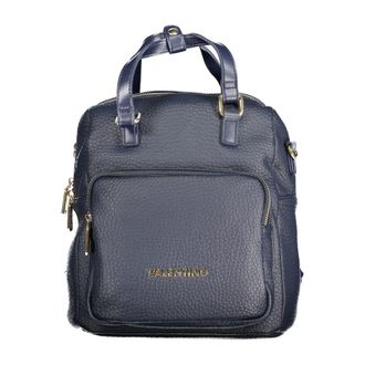 Mario Valentino Mario Valentino Blaue Polyurethan Damen Rucksack