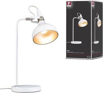 Paulmann 78482 Tischleuchte Juna E14 max. 20W Weiß matt, Champagner Metall