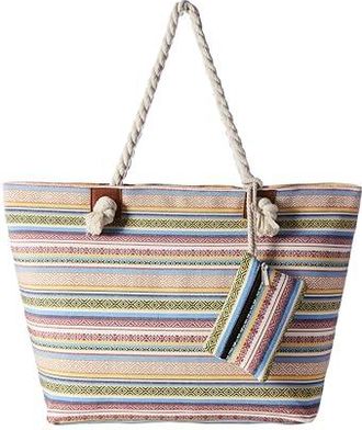 DonDon sac de plage hydrofuge avec fermeture à glissière - Ethno