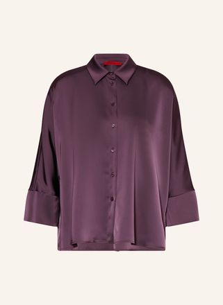 Max & Co. Max & Co. Hemdbluse Onorata Aus Satin Mit 3/4-Arm lila