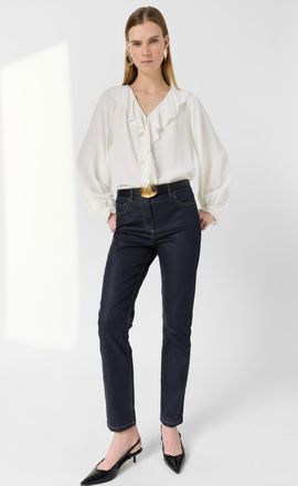 Gerard Darel Jean slim enduit - AYA - Marine