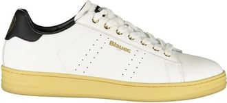 Blauer Homme, Chaussures, Blanc, Taille: 42 EU Leather Baskets