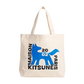 Maison Kitsun&eacute; Damen, Taschen, Beige, ONE SIZEGr&ouml;&szlig;e