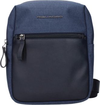 Piquadro Hommes Sacs &agrave; bandouli&egrave;re en tissu bleu