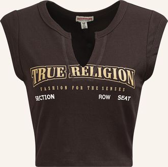 True Religion V-Neck Notch braun