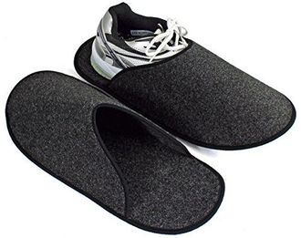 Pantoffelmann Pantoufles de musée Pantoffelmann avec semelle ABS | Pointures 41-48 | Pantoufles en feutre pour artisans et visiteurs | Protègent saleté et rayures |