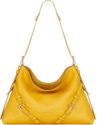 Givenchy Medium Voyou bag in shiny leather - Gelb