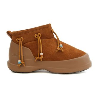 Moon Boot Brandy Slip-On Wildlederstiefel mit Perlen Details - - Shoes - Damen - Braun - 37 EU