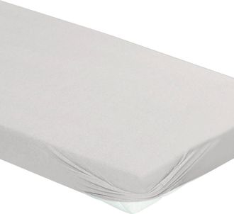 BIERBAUM Biber Spannbetttuch Silber 90x200 cm und 100x200 cm, warmes Winter Spannbettlaken aus 100% Baumwolle, Mako-Feinbiber, elastisch mit Rundumgummi, bügel