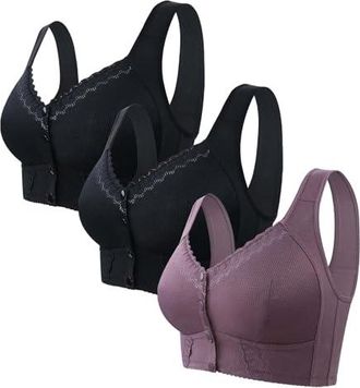 Generic Soutien-gorge push-up sans armatures pour femme, sans couture, confortable, maintien puissant, élégant, bords ondulés, minimaliste, respirant, façonna