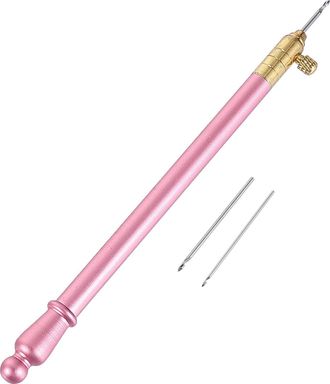 Pretyzoom Punch Nadel Stickerei Satz Metall mit Rutschfestem Griff Hakennadel und Sticheinf&auml;dler Satz f&uuml;r Handarbeit N&auml;hen Franz&ouml;sische Perlenstickerei Zubeh&ouml;r 