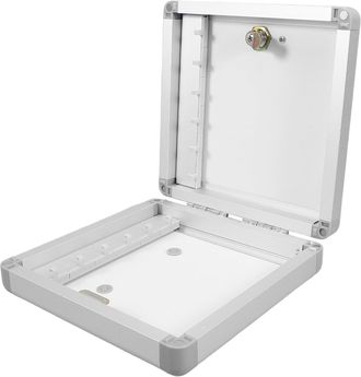 NUOBESTY Abschlie&szlig;barer Schl&uuml;sselschrank aus Aluminiumlegierung mit 12 Positionen Wandmontierter Schl&uuml;ssel Organizer mit Beschreibbaren Etiketten Sicherheits S