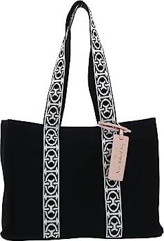 Coccinelle Coccinelle sac &agrave; &eacute;paule Never Without Bag Ribbon Handbag Canvas Fabric Noir