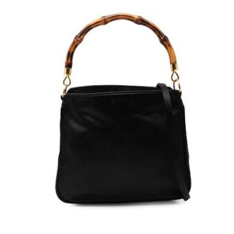 Gucci Pre-owned Satin Satchel - - Pre-owned - Damen - Schwarzk - ONE SIZE