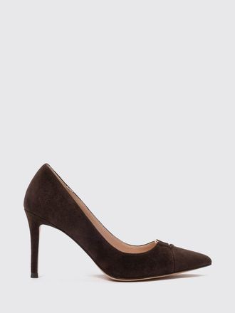 Twinset Pumps aus Veloursleder mit hohem Stilettoabsatz und mandelf&ouml;rmiger Spitze