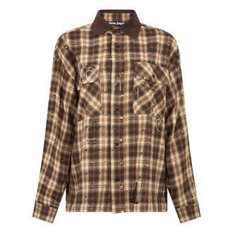 Palm Angels Checked Shirt - - Shirts - Herren - Mehrfarbig - L