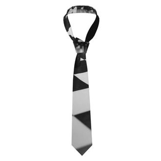 Generic Cravates &Eacute;chiquier Noir Et Blanc Cravate Doux Cravate Homme Pour Adultes Affaires C&eacute;l&eacute;brations