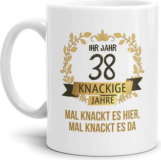 Tassendruck Geburtstags-Tasse Knackige Ihre Zahl Geburtstags-Geschenk/Selbst Gestalten/Inviduell/Geschenkidee/Scherzartikel/Lustig/Witzig/Spaß/Fun/Mug/Cup/Beste Q