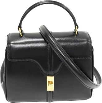 Celine Sac &agrave; main vintage en cuir Pre-owned - Femme - Pre-owned - Noir - Taille: ONE Size