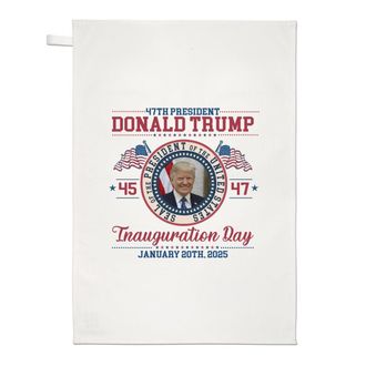 Gift Base Donald Trump Geschirrtuch zum Einweihungstag 2025, Maga, Souvenir