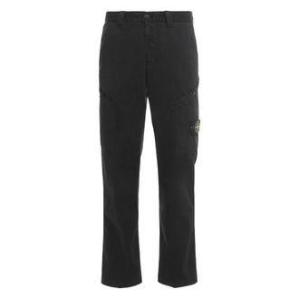 Stone Island Cargo-Hose mit regul&auml;rer Passform - - Trousers - Herren - Schwarzk - W34