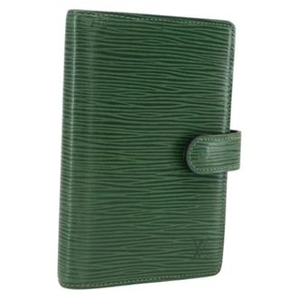 Louis Vuitton Bureau &agrave; domicile en cuir Pre-owned - Femme - Pre-owned - Vert - Taille: ONE Size