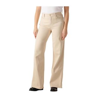 7 For All Mankind Wide Hosen - - Trousers - Damen - Beige - W28