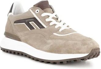Floris Van Bommel Herren Sneaker beige Veloursleder