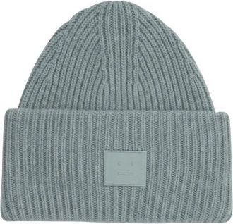 Acne Studios Caps & M&uuml;tzen - Ribbed Knit Beanie - Gr. ONE SIZE - in Grau - f&uuml;r Damen