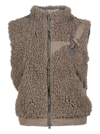 Heliot Emil Teddy-Weste mit Schnallendetail - Braun