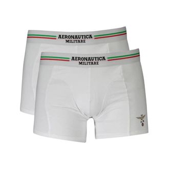 Aeronautica Wei&szlig;e Baumwoll Herren Boxershorts - - Underwear - Herren - Wei&szlig; - 2XL
