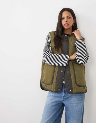 New Balance gilet matelass&eacute; en wakame-Marron