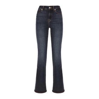 7 For All Mankind Boot-cut Jeans - - Jeans - Damen - Blau - W28