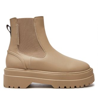 Tommy Hilfiger Klassische Stiefeletten Tommy Hilfiger Chelsea FW0FW08162 Beige