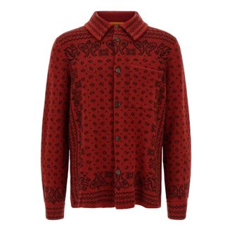 Guest In Residence Chemise de travail Wild Rag - Homme - Chemises - Rouge - Taille: XL