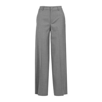 Pantaloni Torino Wollserge Weite Beinhose - - Trousers - Damen - Grau - XS