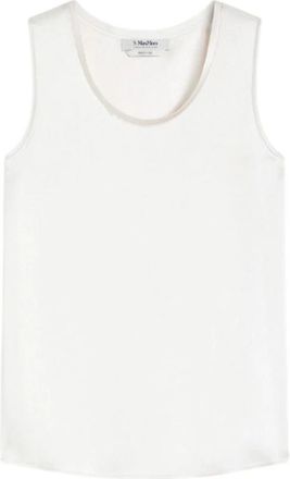 Max Mara Femme, Tops, Blanc, Taille: 40 FR top et d&eacute;bardeurs en polyester