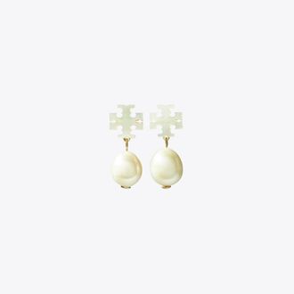 Tory Burch Damen Moondance Pearl Drop Earrings