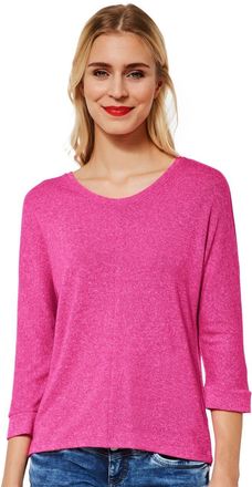 Street One Damen Softes Shirt mit Muster Lavish pink Melange 40