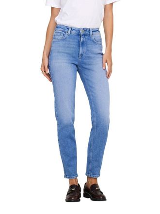 Only Female Straight-Fit Jeans ONLEMILY Hohe Taille Gerade geschnitten Jeans