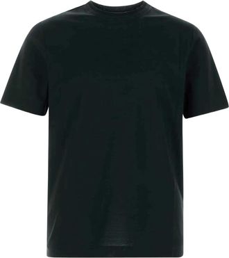 Canali Homme, Tops, Noir, Taille: 3XL T-shirt en jersey de coton