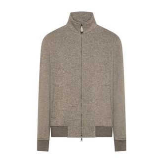 Seventy Strickjacke aus Kaschmir-Mischgewebe mit durchgehendem Rei&szlig;verschluss - - Sweatshirts & Hoodies - Herren - Beige - M