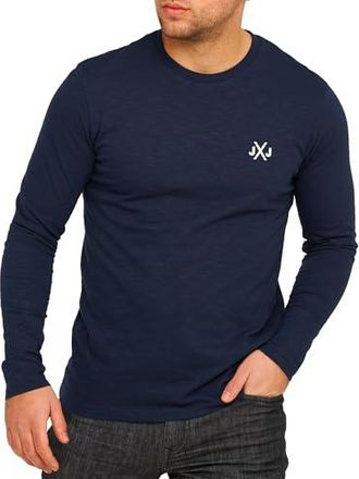 Jack & Jones Infinity Rise Infinity T-shirt &agrave; manches longues et col rond pour homme, Blazer bleu marine., XL