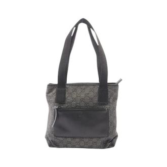 Gucci Sac bandouli&egrave;re en toile GG en cuir Pre-owned - Femme - Pre-owned - Gris - Taille: ONE Size