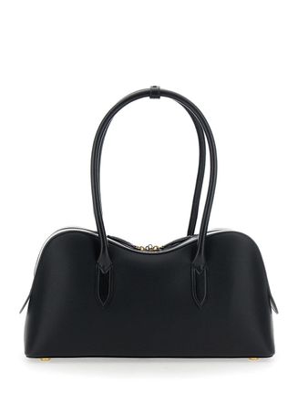 Stella McCartney Womens Handbag Ryder Black Ecoleather Hemp Handbags Hand Bags